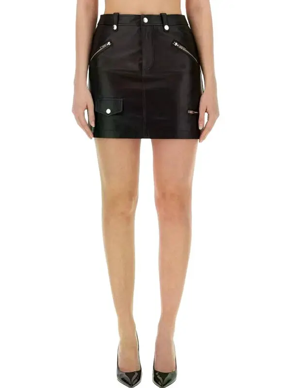 Moschino Zip Pocket Skirt - Black