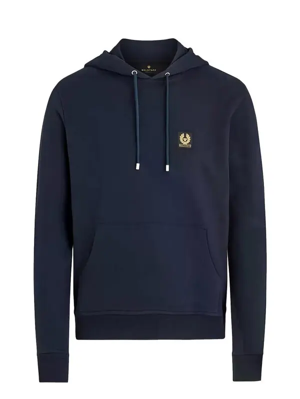 Belstaff Logo-patch Hoodie - Blue