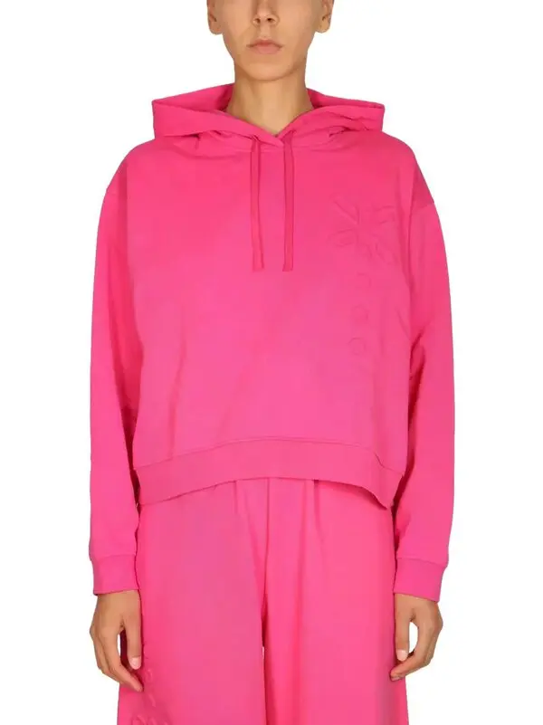 Alexander McQueen Embossed Hooded Sweatshirt - Pink