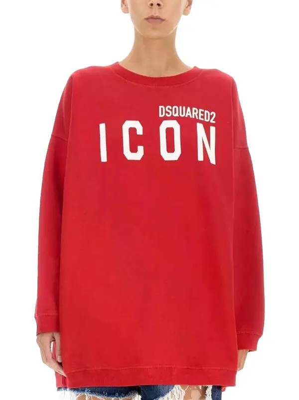 Dsquared2 Graphic Print Sweatshirt - Red