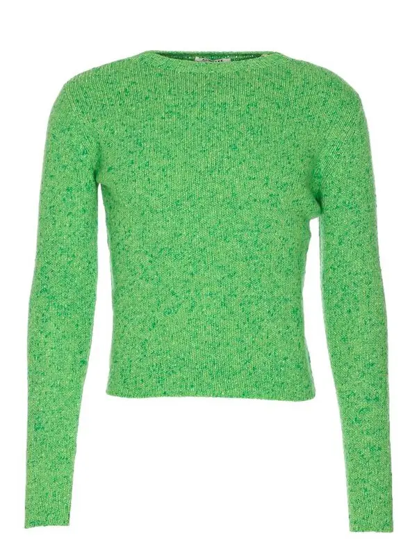 Auralee Crewneck Long Sleeve Sweater - Green
