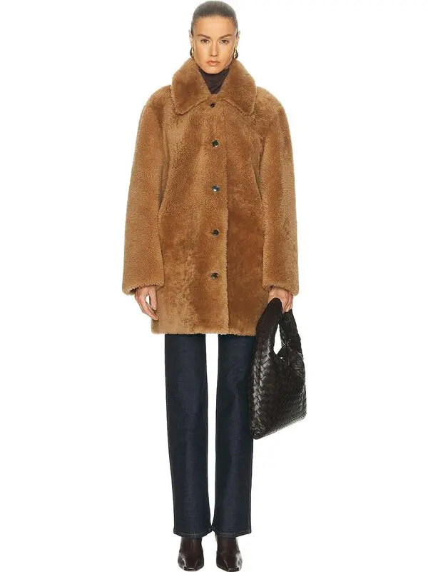 Jenni Kayne Shearling Aurora Coat - Camel