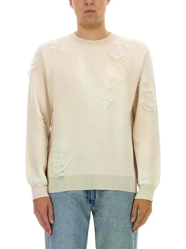 MAISON MARGIELA Distressed Sweater - Neutrals