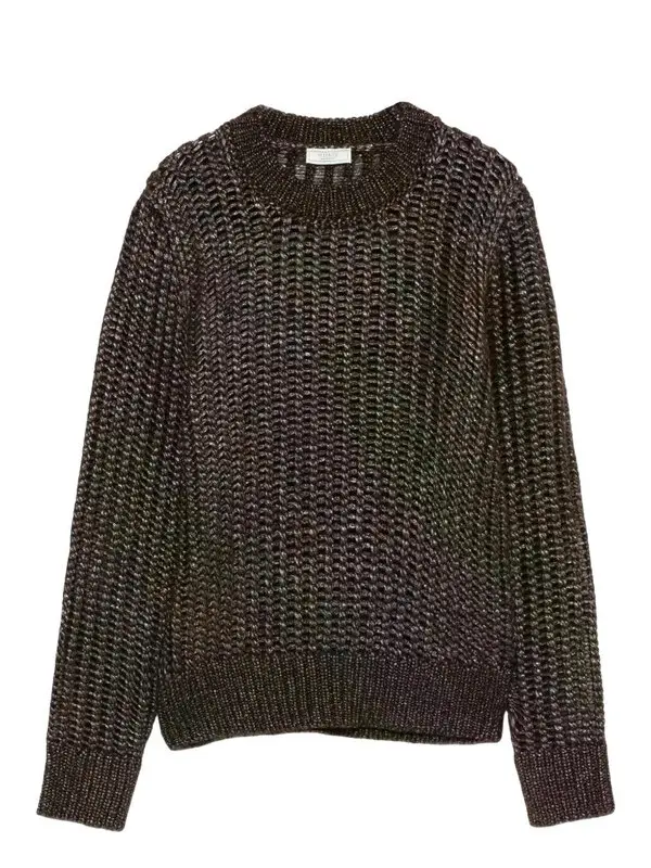Peserico Open-knit Sweater - Brown