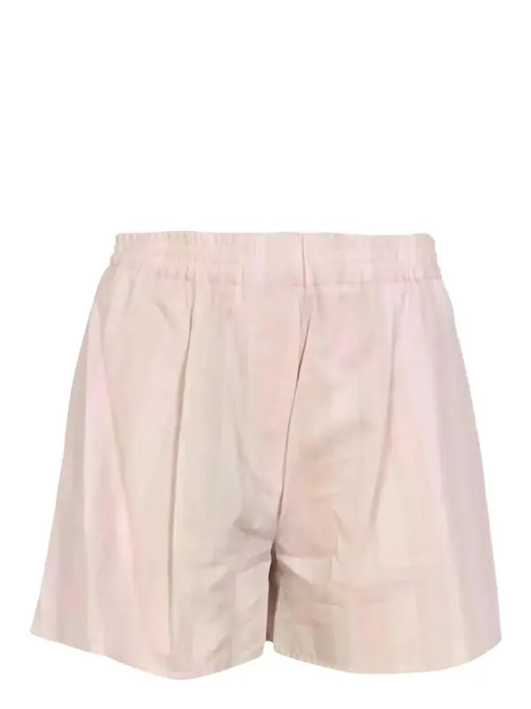Off-White Striped-pattern Shorts - Pink