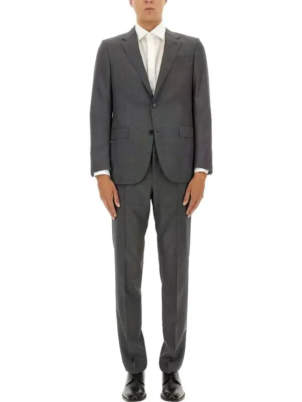 Zegna Notched Lapel Suit - Grey