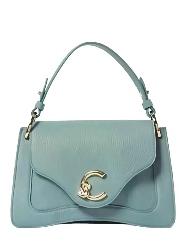 COCCINELLE C-me Small Flap Logo Tote Bag - Blue