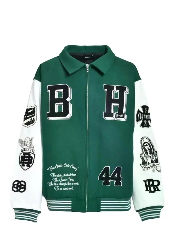 BREATH Appliqué Jacket - Green