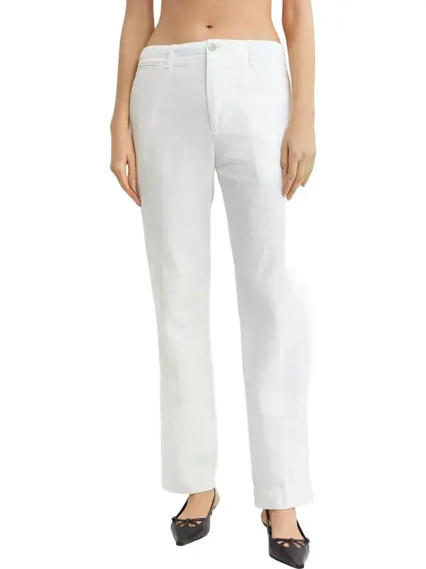 FAY Straight-leg Trousers - White