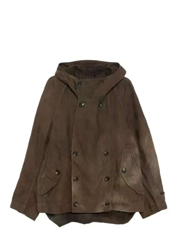 ZIGGY CHEN Double-breasted Jacket - Brown