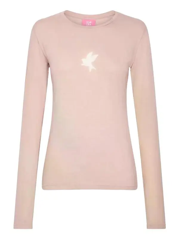 ONETEASPOON Graphic Long-sleeved T-shirt - Pink