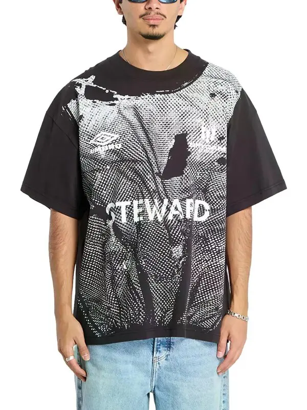UMBRO Steward Printed T-shirt - Black