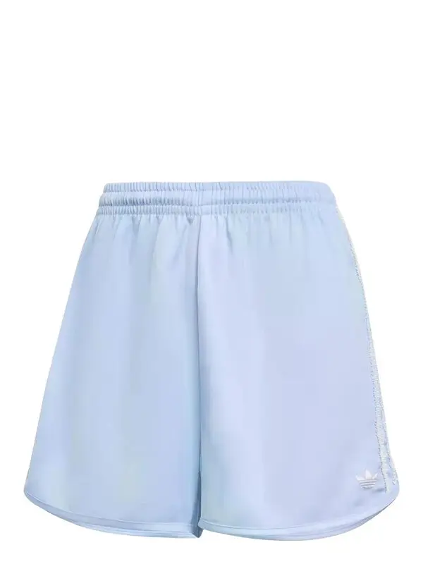 Adidas Short Shorts With Elasticated Waistband - Blue