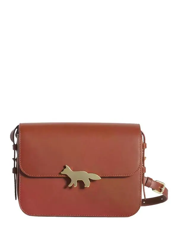 Maison Kitsuné Fox-motif Cross Body Bag - Brown