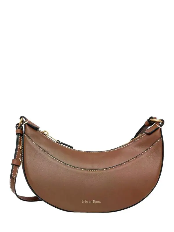PEDRO DEL HIERRO Logo-print Crossbody Bag - Brown