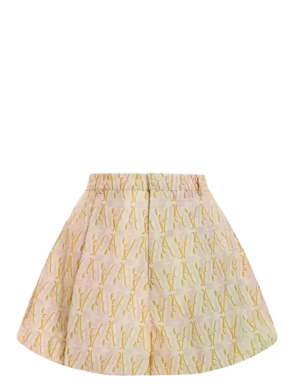 Agua Bendita Cudi Sellos Pattern Shorts - Neutrals