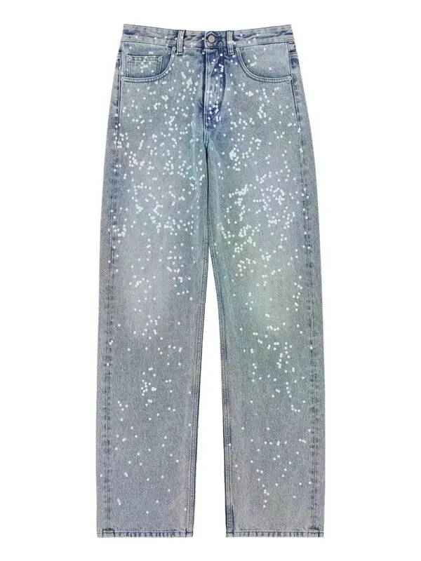 MAISON MARGIELA Paint Splatter Five-pocket Jeans - Blue