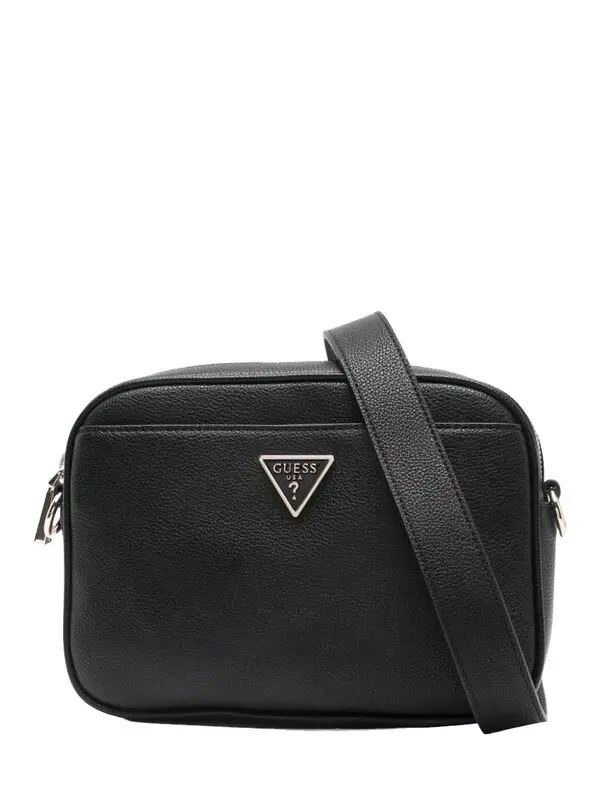 Guess Logo-plaque Cross Body Bag - Black