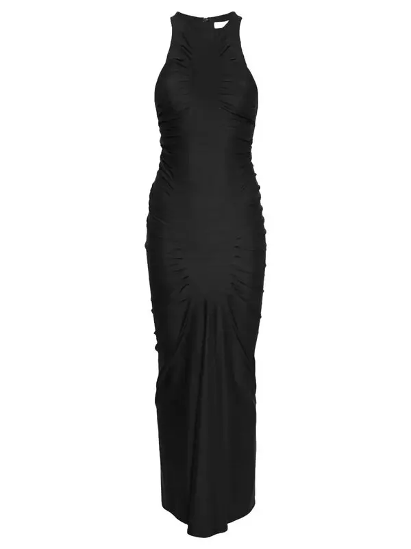 Gauge81 Deni Racer-back Midi Dress - Black