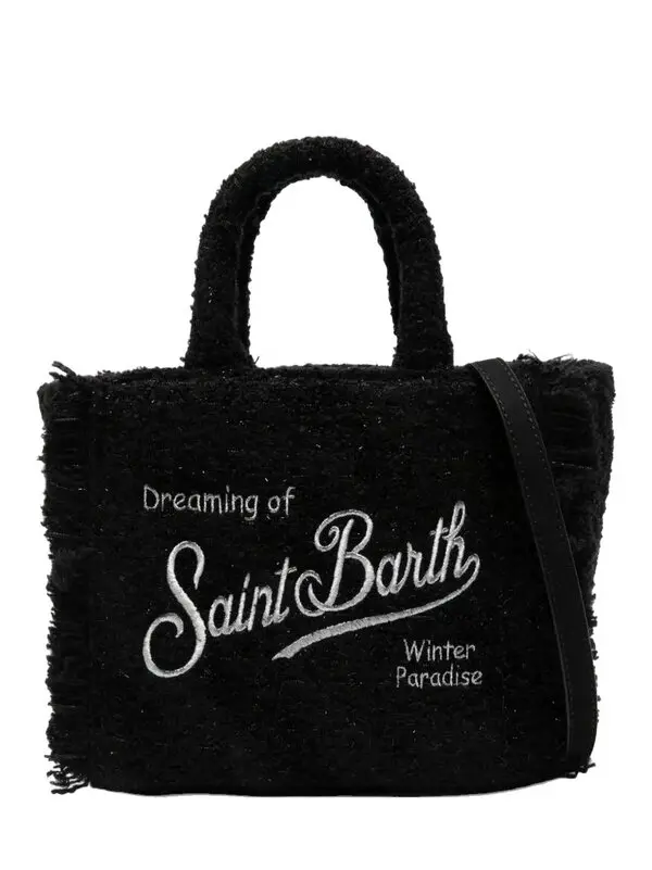 MC2 SAINT BARTH Embroidered Tote Bag - Black