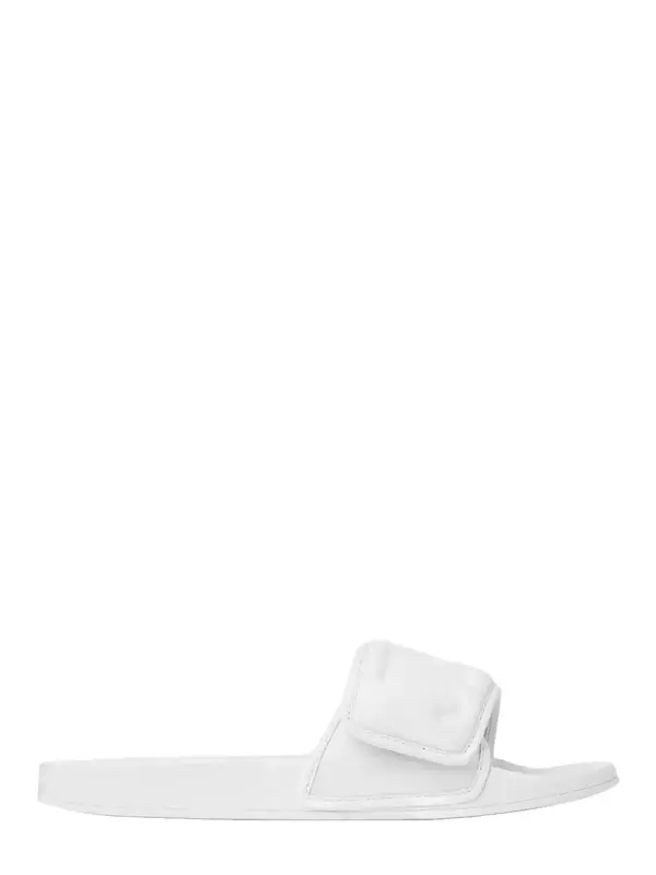 JIMMY CHOO Fitz Logo-debossed Slides - White
