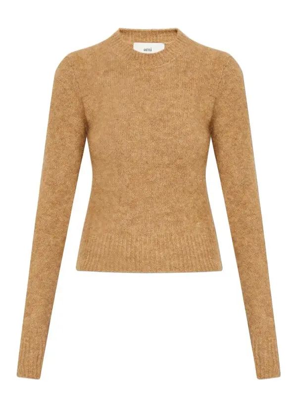 Ami Crew Neck Sweater - Beige