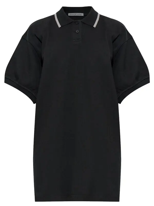 Alexander Wang Polo Shirt Dress - Black
