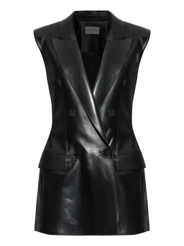 Givenchy Leather Vest - Black