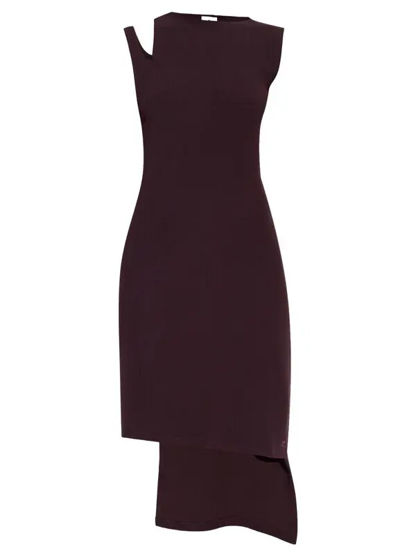 COURREGES Fitted Dress - Burgundy
