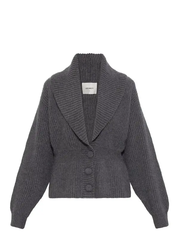 LISA YANG Alessandra Cashmere Cardigan - Grey