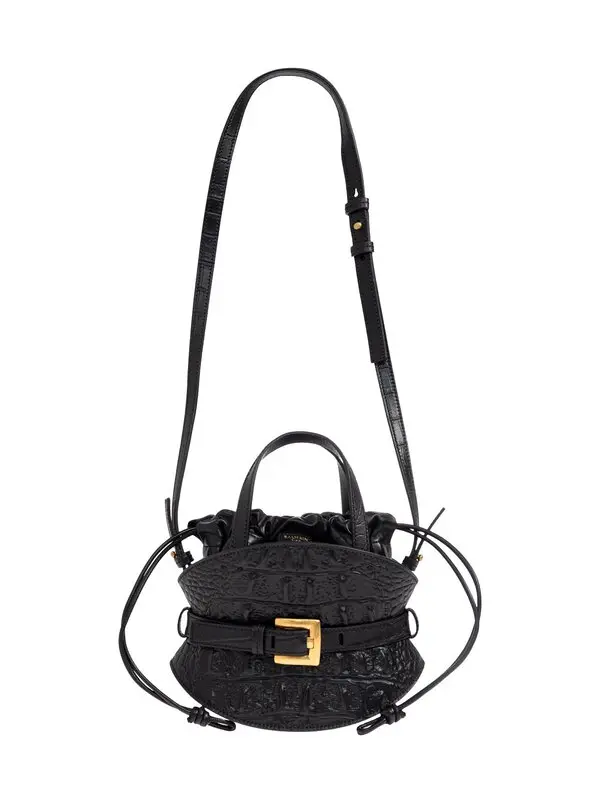 Balmain Shuffle Mini Handheld Bag - Black
