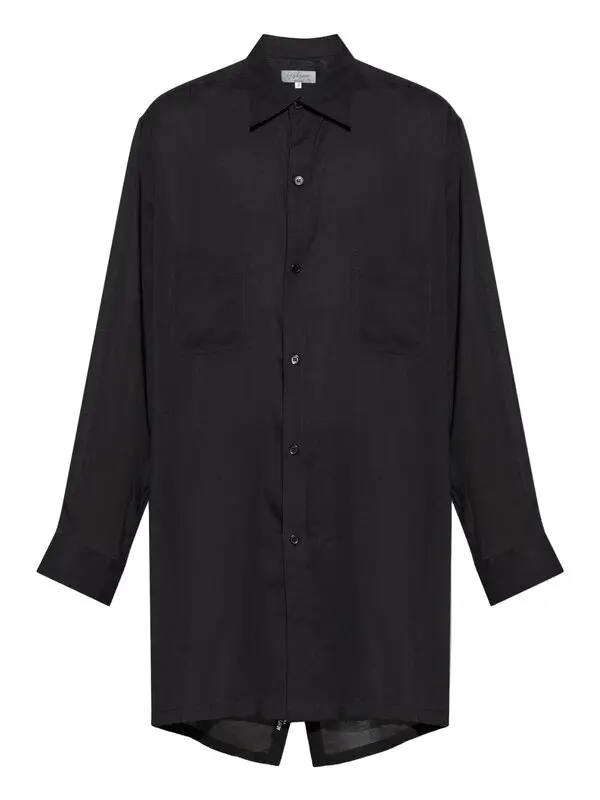 Yohji Yamamoto Shirt With Pocket - Black
