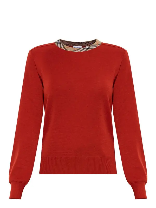 Burberry Classic Knit Sweater - Red