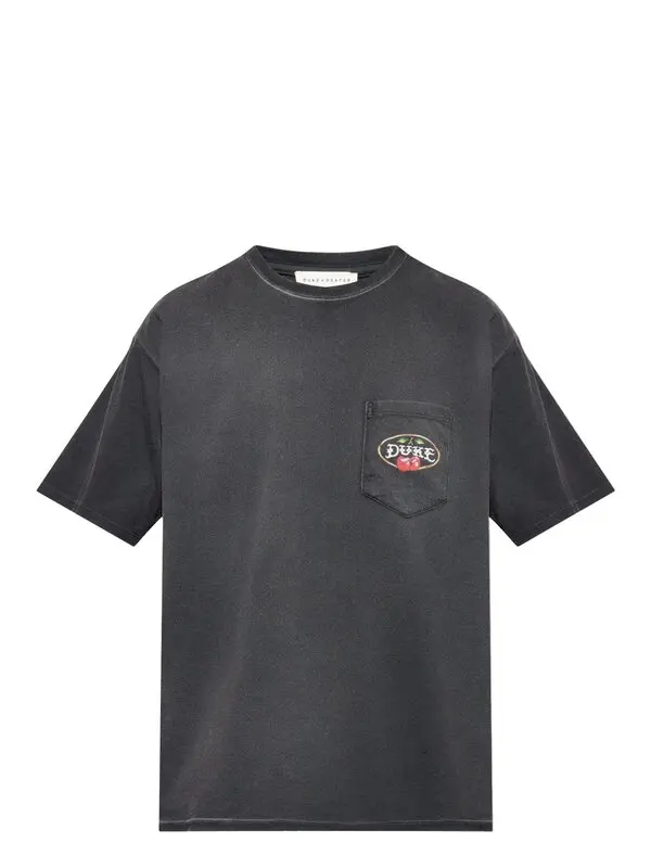 DUKE + DEXTER T-shirt With Logo - Grey