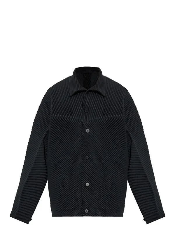 Issey Miyake Pleated Jacket - Black