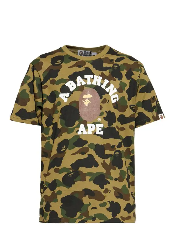 A BATHING APE T-shirt With "moro" Motif - Green
