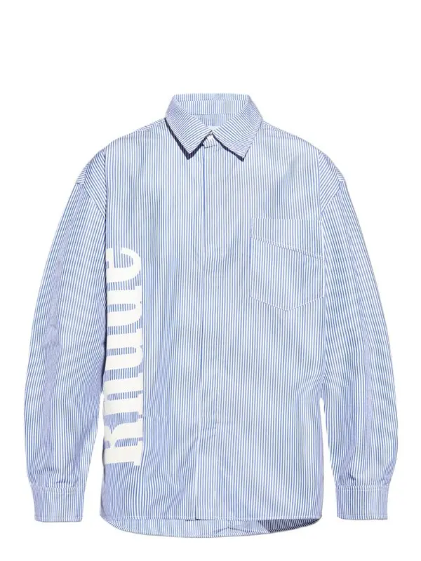 Rhude Shirt With Striped Pattern - Light Blue