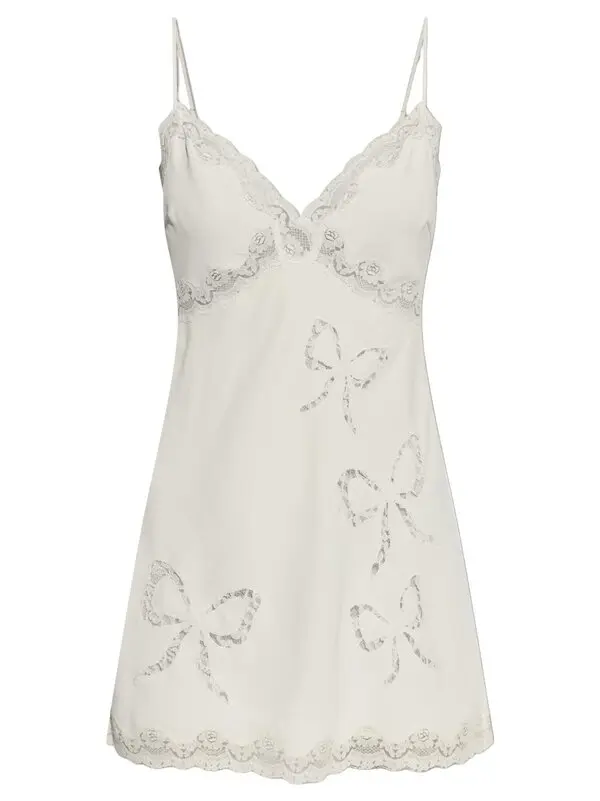LoveShackFancy Cori Mini Dress - Cream