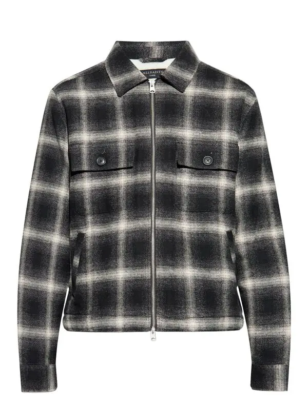 ALLSAINTS Bayo Plaid Jacket - Black
