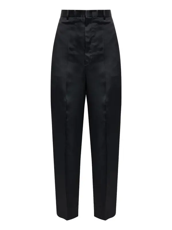 JIL SANDER Creased Trousers - Black