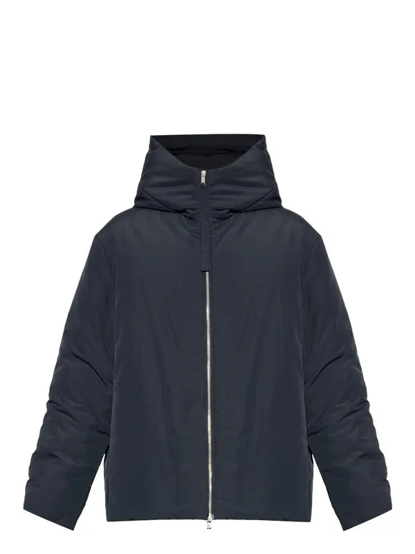 JIL SANDER Down Jacket With Hood - Black