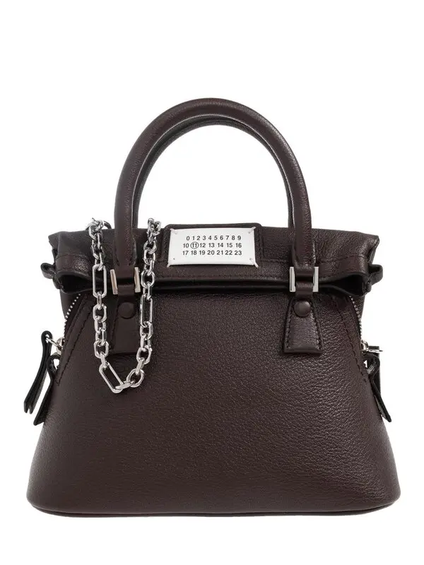 MAISON MARGIELA 5ac Classique Micro Handbag - Brown