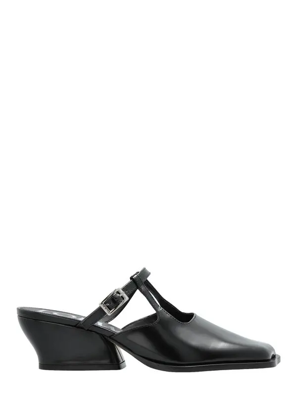 Loewe Onda Heeled Mules - Black