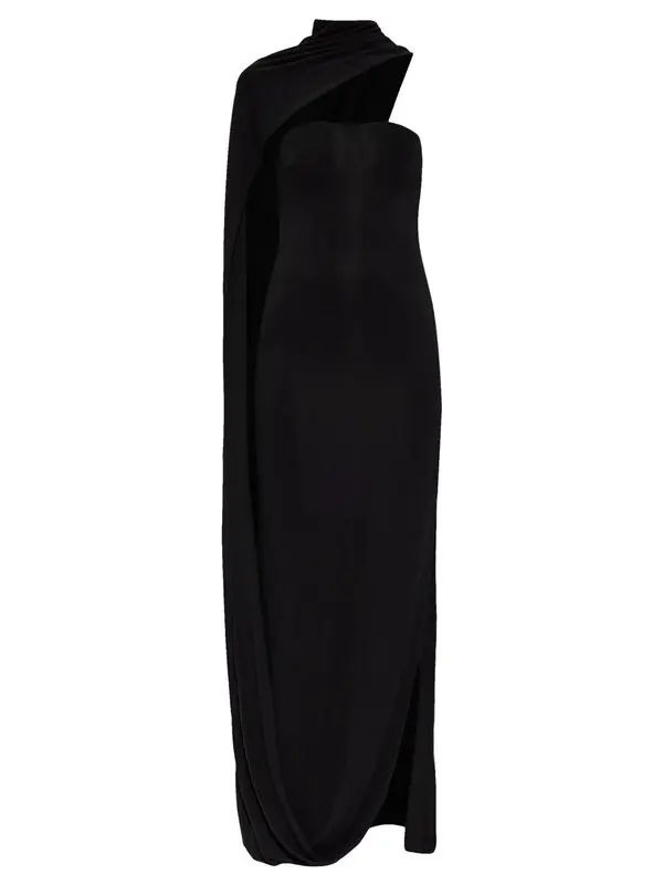 Cult Gaia Corsica Fitted Maxi Dress - Black