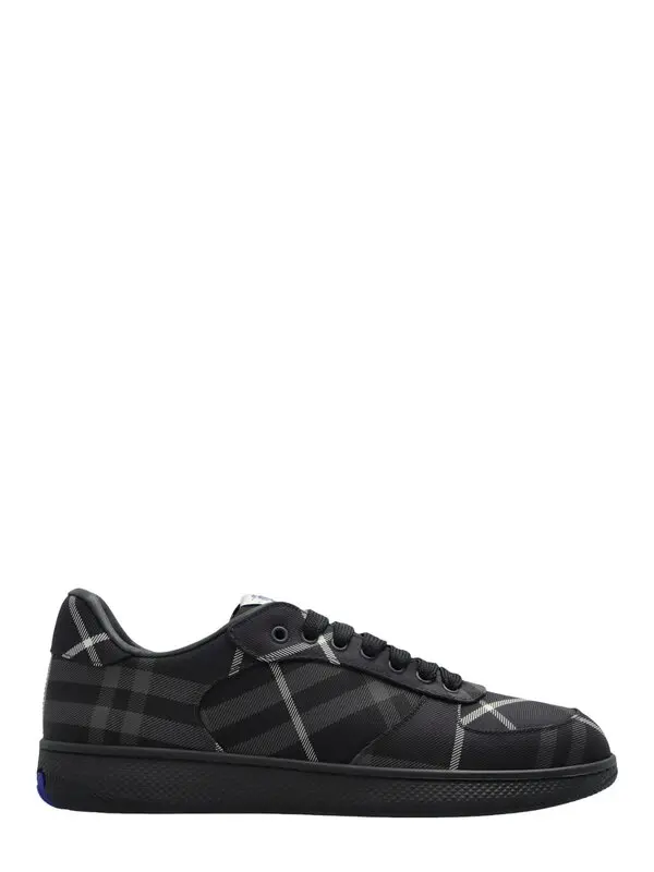 Burberry Low-top Tartan Sneakers - Black