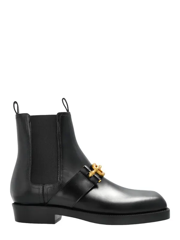 Balmain Leather Chelsea Boots - Black