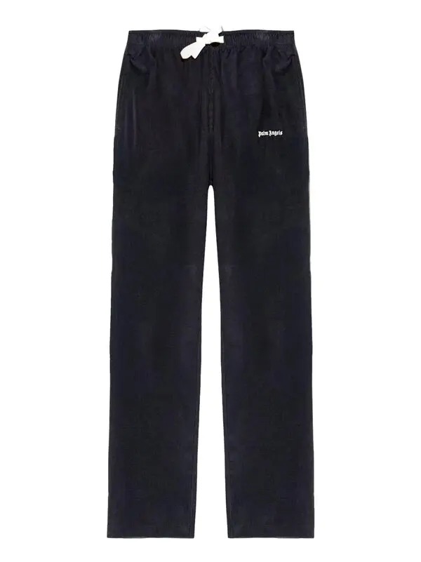 Palm Angels Loose-fit Corduroy Trousers - Navy Blue