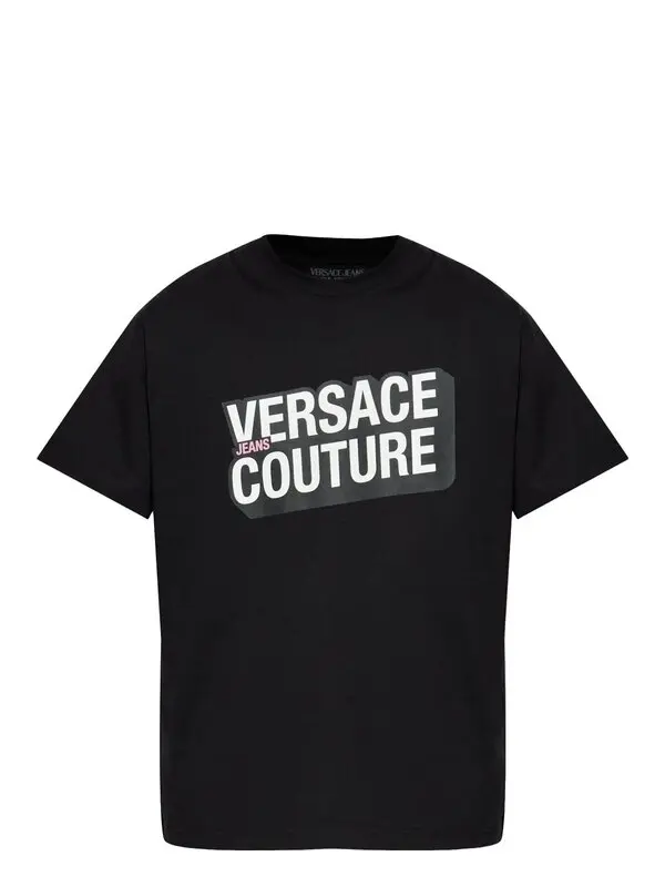 Versace T-shirt With Print - Black
