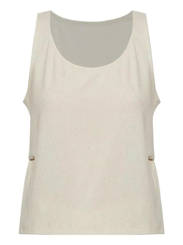 RETHINKIT STUDIOS Ribbed Knit Top - Cream