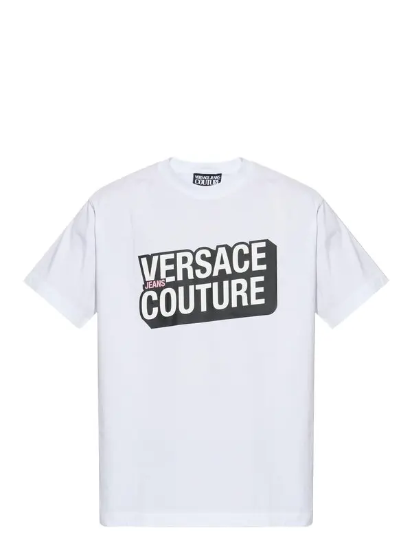 Versace T-shirt With Print - White